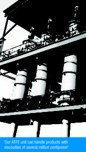 ATFD/ATFE (Agitated Thin Film Dryer / Evaporator) - Creative Solution